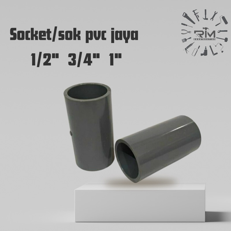 Jual Socket Sock 2 1/2",3",4" JAYA Sambungan Pipa PVC jaya | Shopee ...