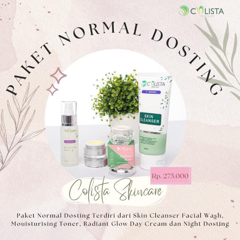 Jual COLISTA SKINCARE PAKET NORMAL DOSTING (ORIGINAL & KEMASAN BARU ...