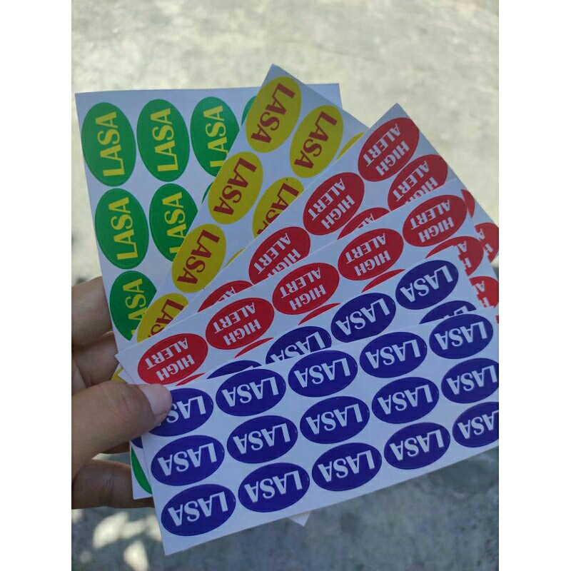 Jual stiker label cutting Lasa high alert | Shopee Indonesia