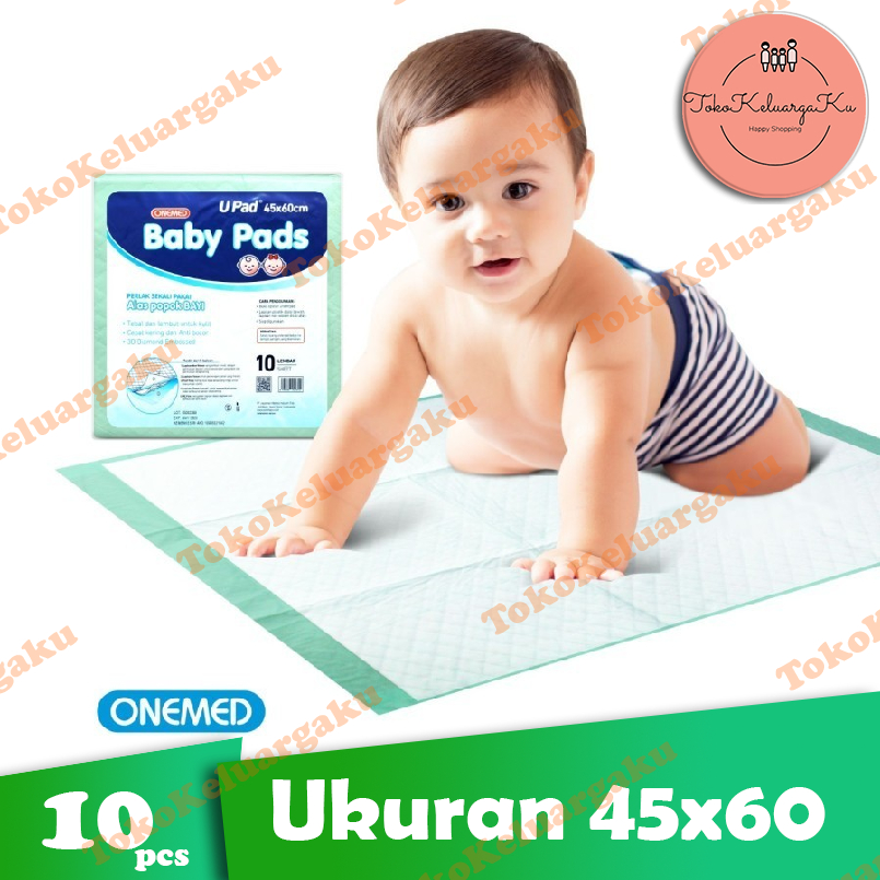 Jual Upad Baby 45x60 underpad Perlak alas popok bayi isi 10 lembar per ...