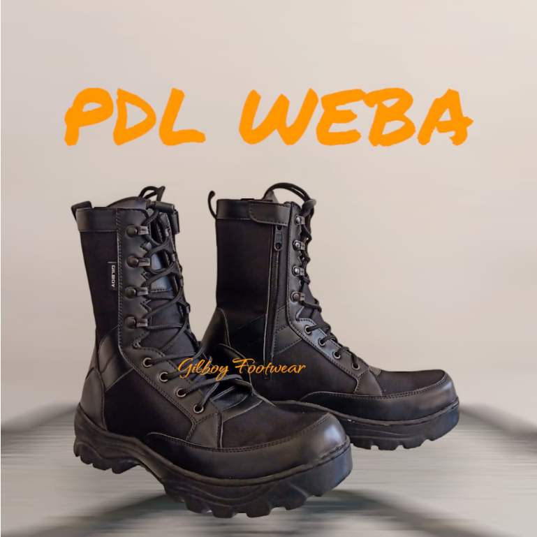 Jual SEPATU PDL TNI AD MODEL WEBA BOOTS SAFETY MILITARY POLRI SECURITY ...