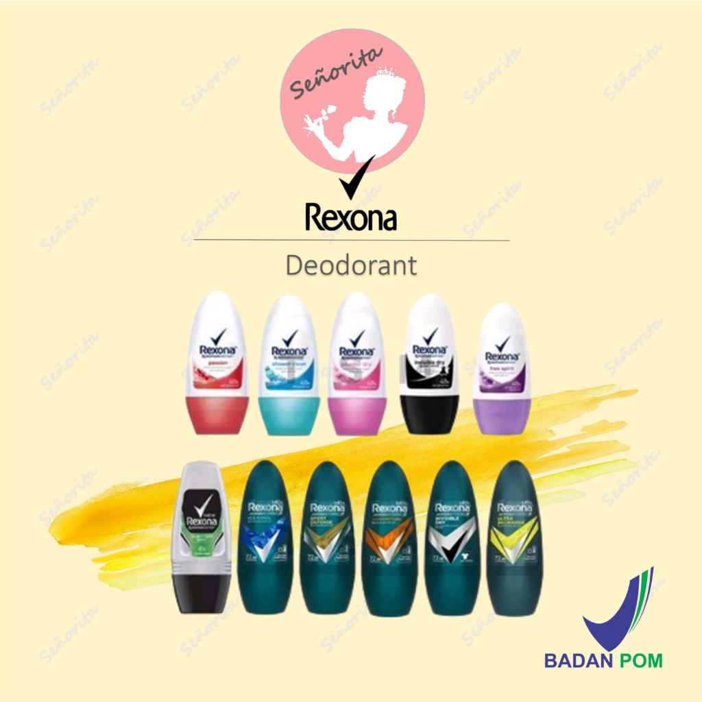 Jual REXONA Deodorant Roll On Antiperspirant 40ml/45ml | Shopee Indonesia