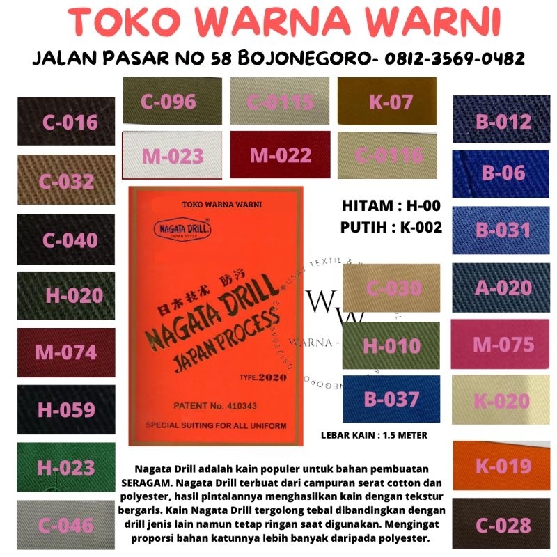 Jual Kain Nagata Drill | Shopee Indonesia