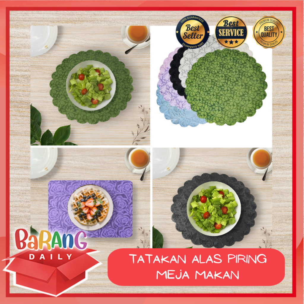 Jual Tatakan Alas Piring Meja Makan Tahan Panas Bahan Premium Aesthetic ...