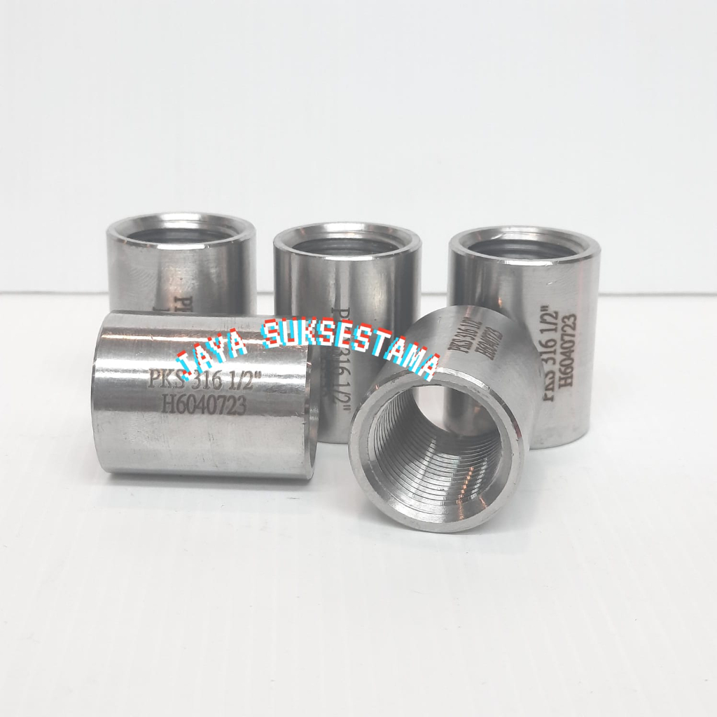 Jual Pipa Socket Stainless SS 316 1" inch #150 Socket Drat Dalam SS316 ...