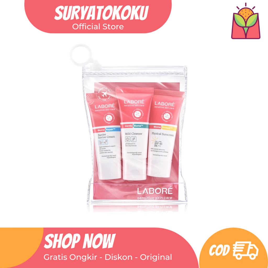 Jual LABORE Sensitive Skin Care On-The-Go Minis Paket | Shopee Indonesia