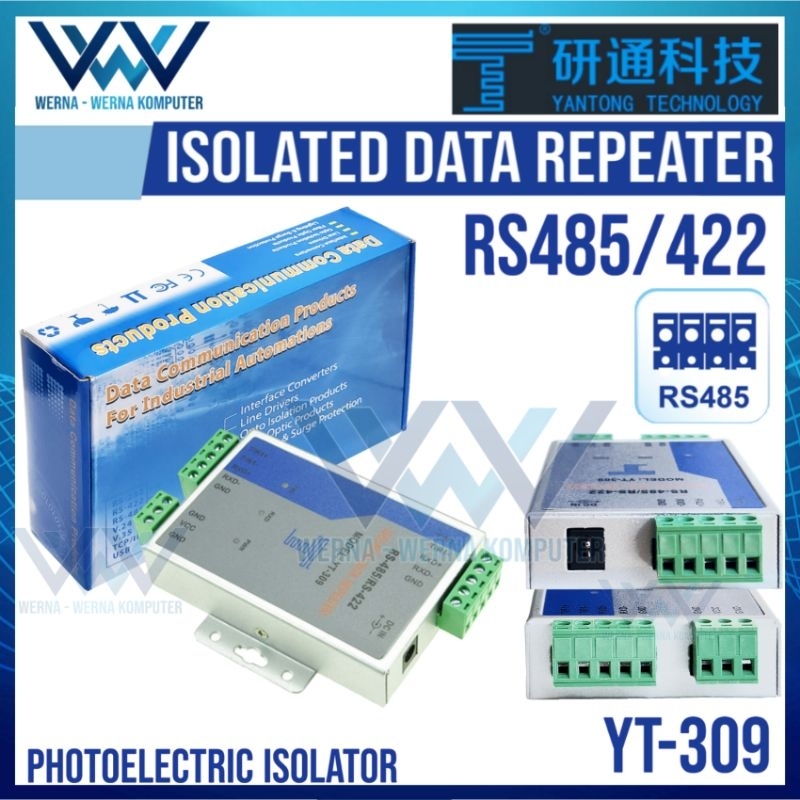 Jual RS485/ RS422 Isolated Data Repeater Photoelectric Industrial Grade YT-309 | Shopee Indonesia