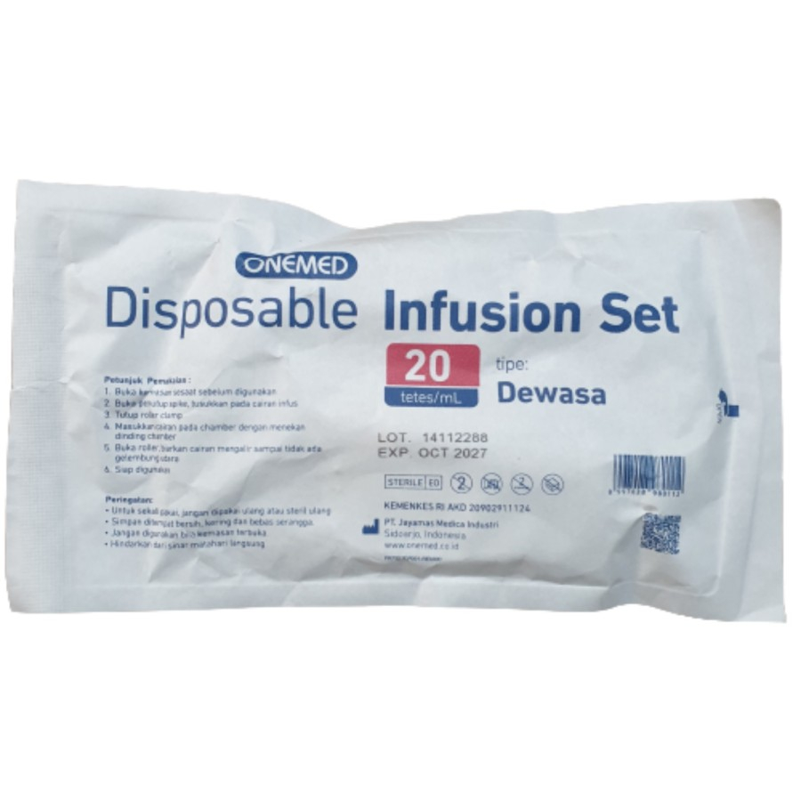 Jual Infus Set Dewasa Onemed Y Type Infus Set Anak Selang Infus ...