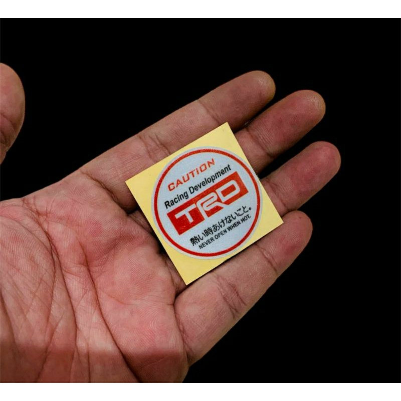 Jual sticker printcut radcap / radiator cap trd | Shopee Indonesia