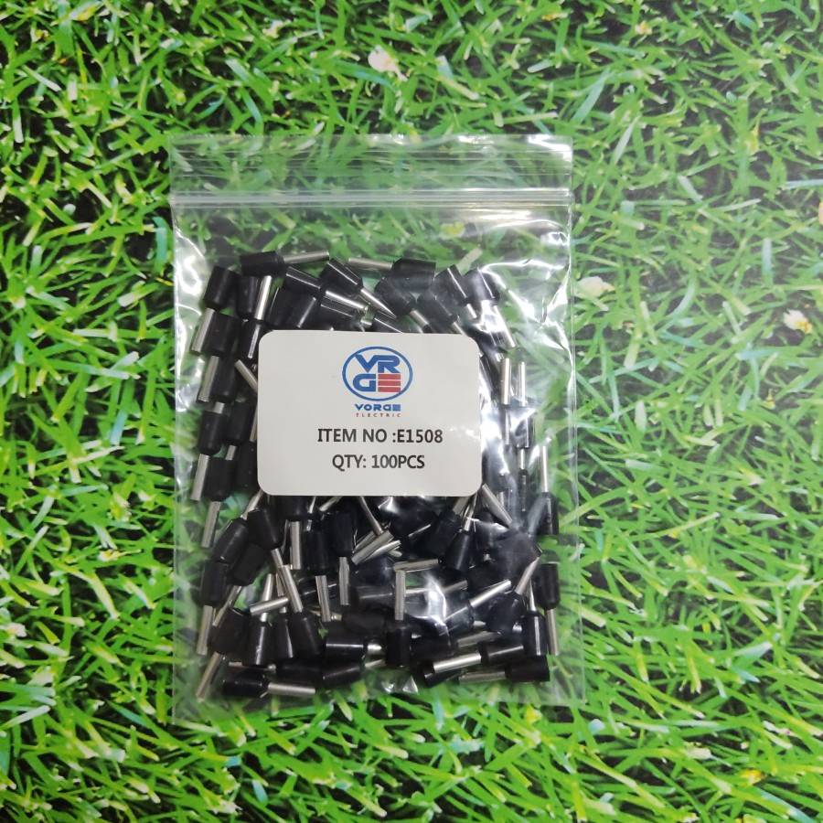 Jual FERRULES E1508 1.5mm Insulated SKUN KABEL Tusuk E-1508 FERULLES ...