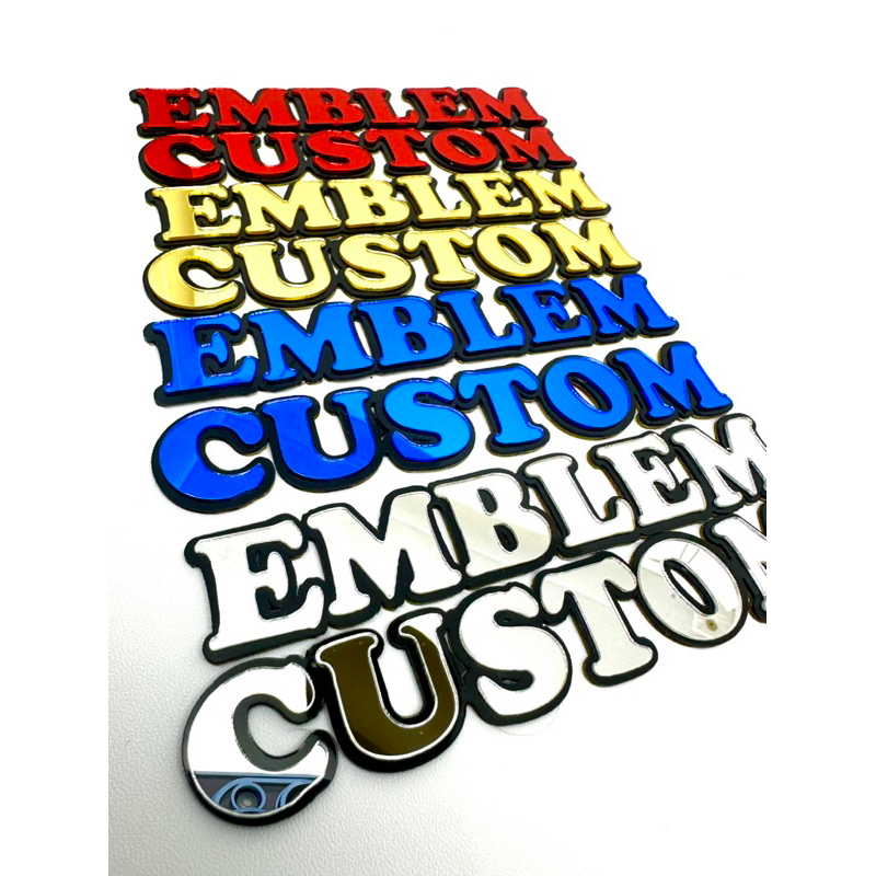 Jual Emblem Custom Body Motor / Emblem Custom | Shopee Indonesia
