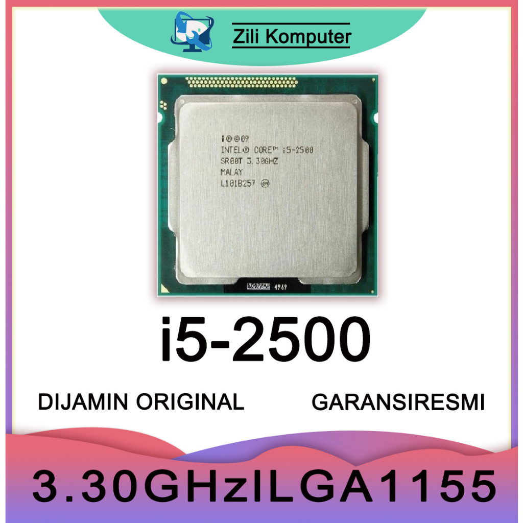 Jual Processor Intel Core i5 2500 l Prosesor PC intel Core i5 2500 3.30 ...