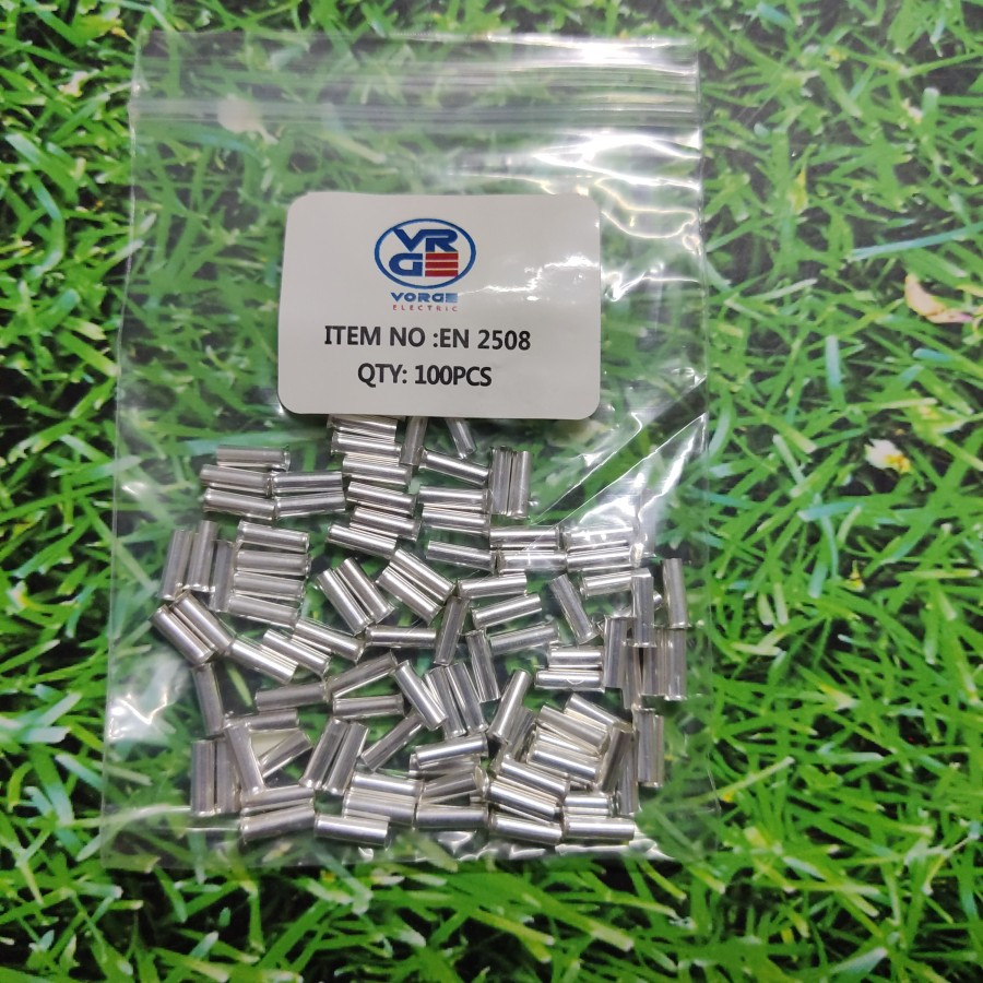 Jual FERRULES EN2508 NON INSULATED 2.5mm SKUN KABEL Tusuk Sleeve EN ...