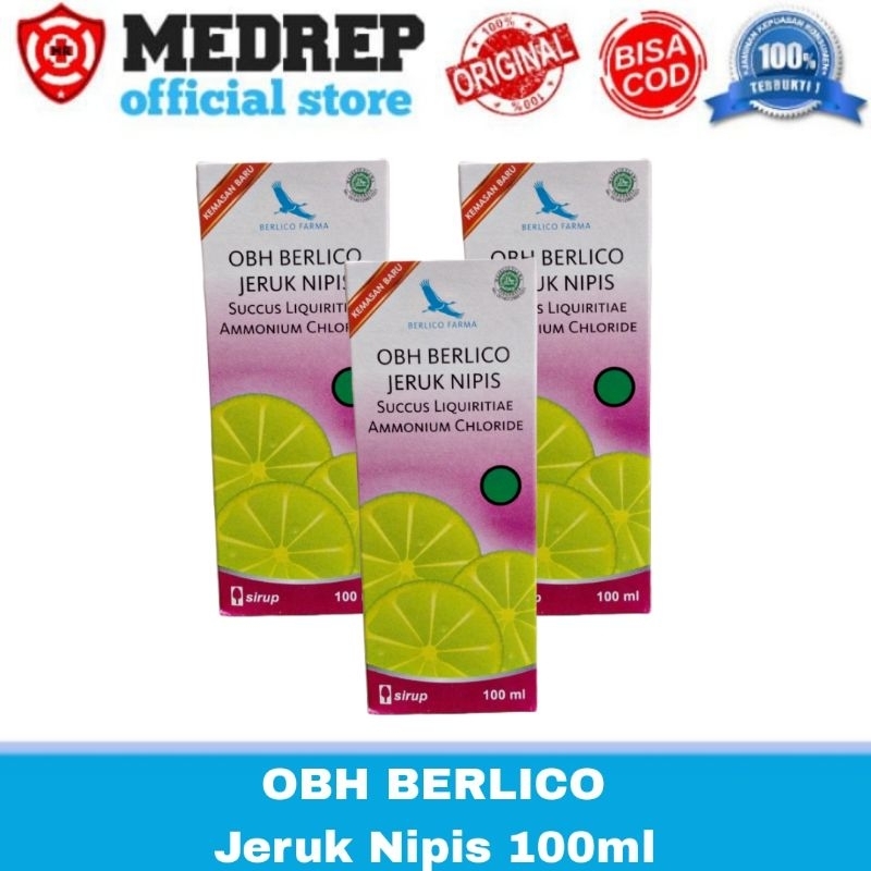 Jual OBH BERLICO Syrup 100ml obat batuk | Shopee Indonesia
