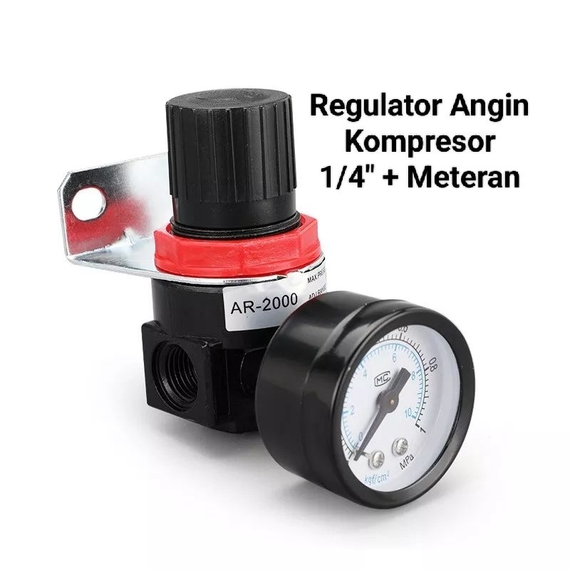 Jual Air Pressure Regulator/Pengatur Tekanan Angin Kompresor AR 2000 1/ ...