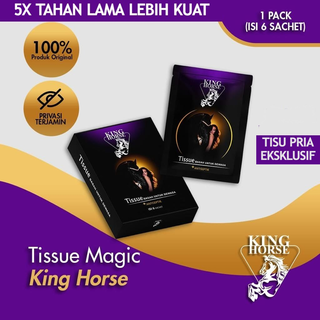 Jual King Horse Tisu Magic Original Tisue Megic Obat Kaut Pria | Shopee ...