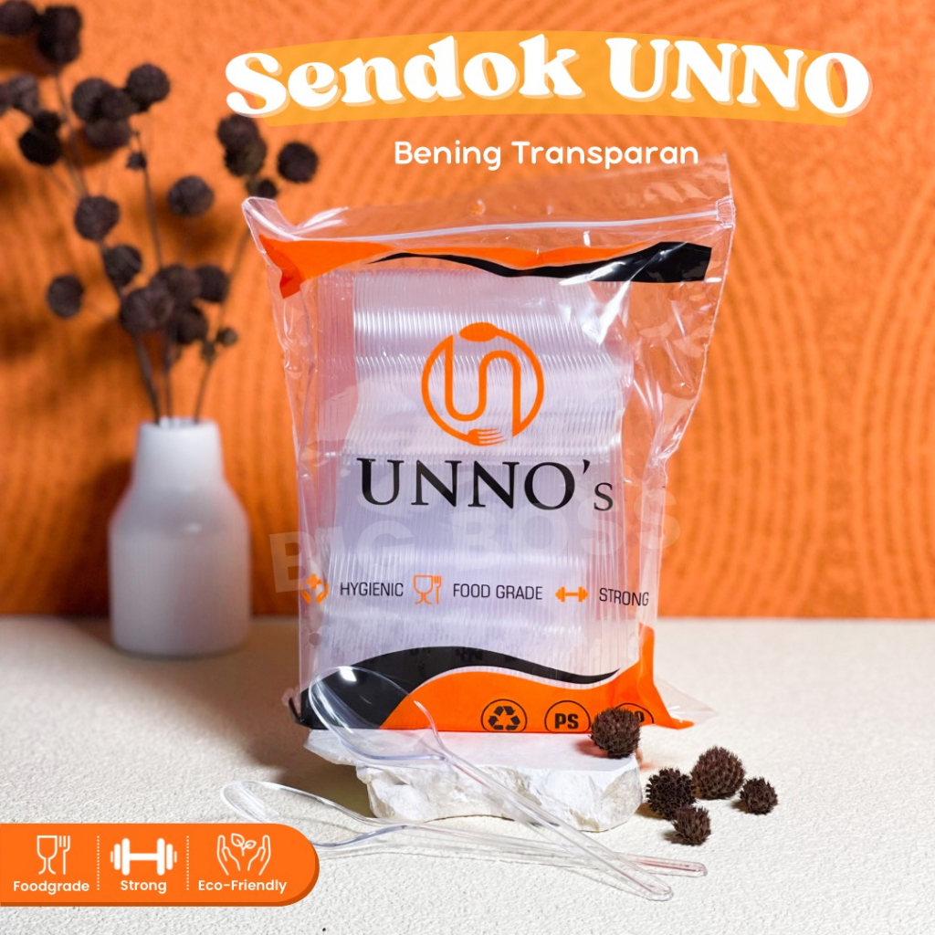 Jual [100 Pcs] Sendok Makan Putih Uno Food Grade Higenies Kuat Tidak ...