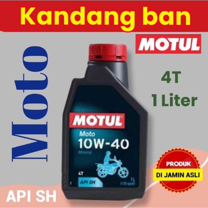 Jual OLI ASLI- MOTUL MOTO 4T 10W-40 1L , UNTUK SEMUA MOTOR 4 TAK | Shopee Indonesia