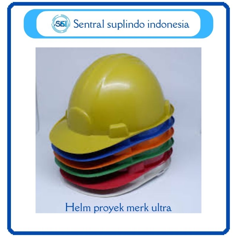 Jual helm proyek ultra lengkap dengan tali dagu, helm proyek murah ...