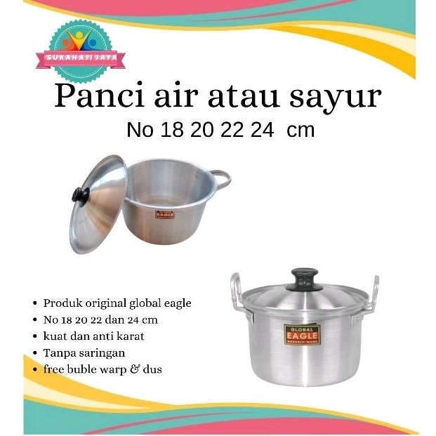 Jual Panci Set Alumunium 18 20 22 24 Cm Panci Sayur | Shopee Indonesia