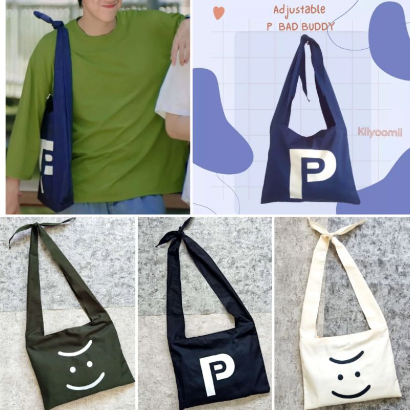 Jual Tas BAD BUDDY series Adjustable totebag Talia raikantopeni thailand tote tsuno Bag Sablon ...