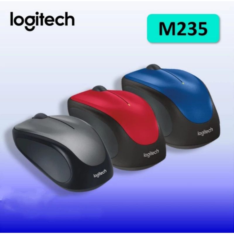 Jual Logitech wireless Mouse M235 Original - Abu-abu | Shopee Indonesia