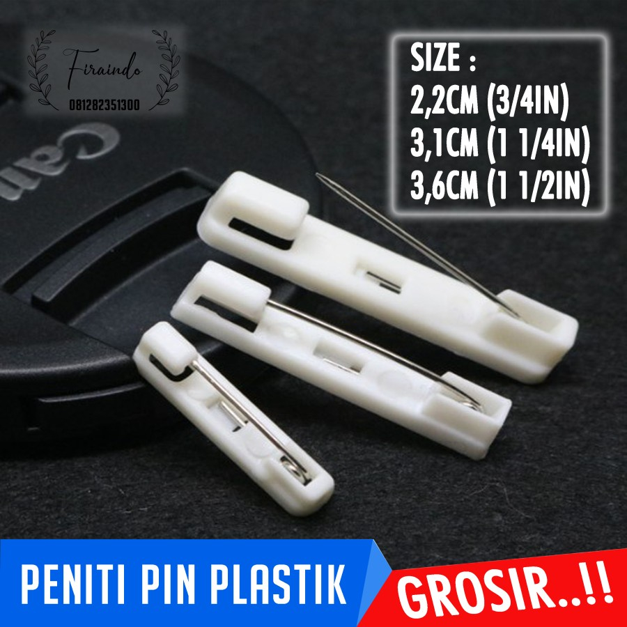 Jual PENITI Plastik Pin Bros Name Tag Wing Lencana 144 pcs | Shopee ...
