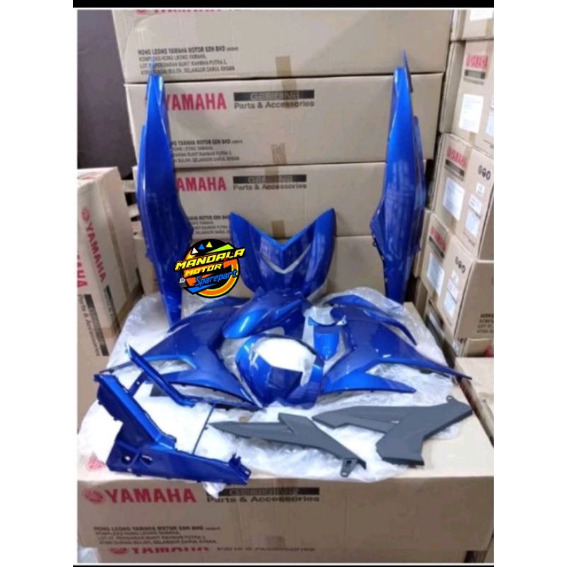 Jual PAKET BODY HALUS MX KING 150 2017-2018.ORIGINAL YAMAHA BIRU ...