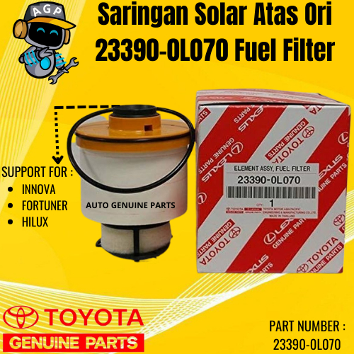 Jual Saringan Solar Atas Ori 23390-0L070 Fuel Filter Original | Shopee ...