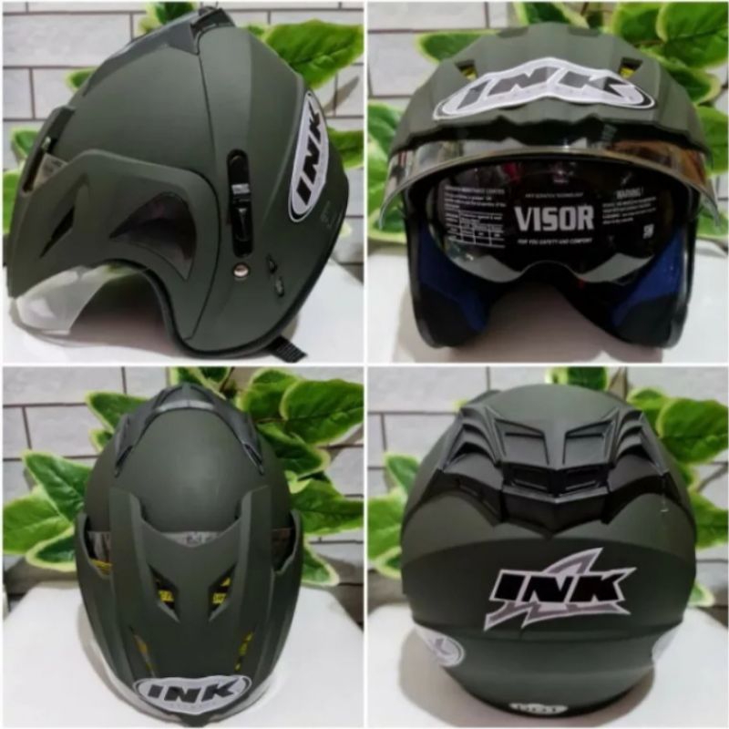 Jual HELM INK DOUBLE VISOR BARU MURAH BUSA TEBAL TERLARIS PAKING KARDUS ...