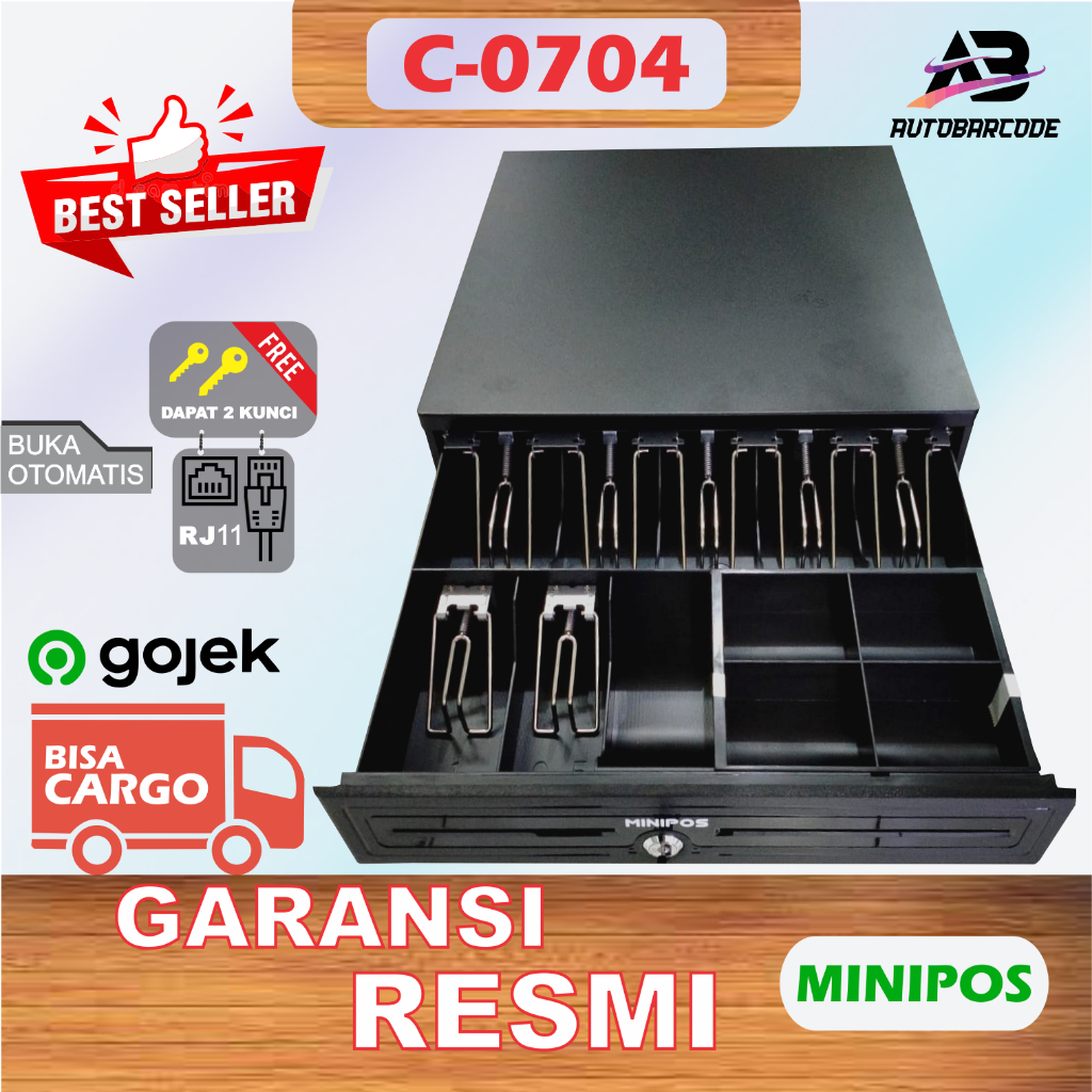 Jual Cash Drawer Besar Minipos C0704 Laci Uang Kasir - C 0704 / C-0704 ...
