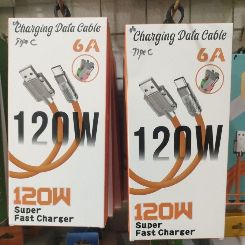 Jual Kabel fast charging 6A 120W kabel data charger | Shopee Indonesia
