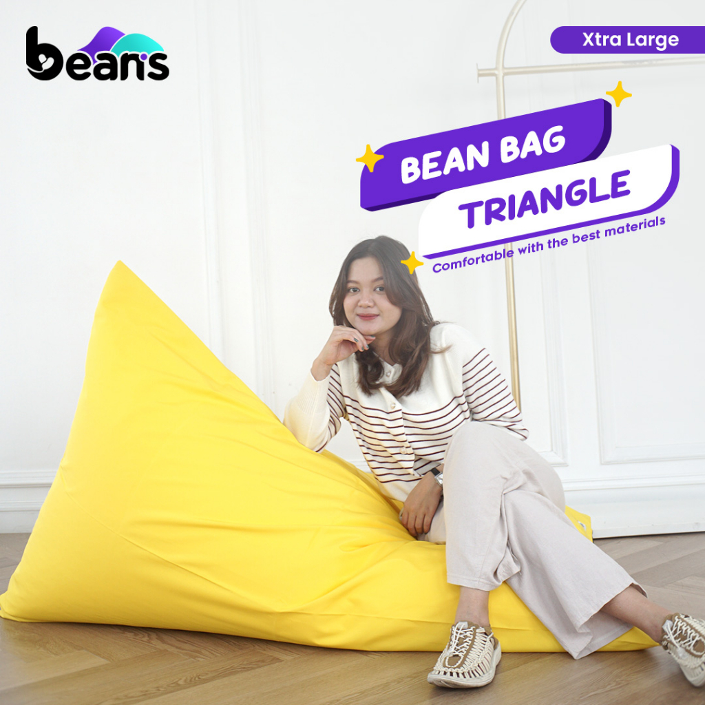 Jual Beans Bean Bag Triangle Waterproof (Plus isi) Size Xtra Large ...