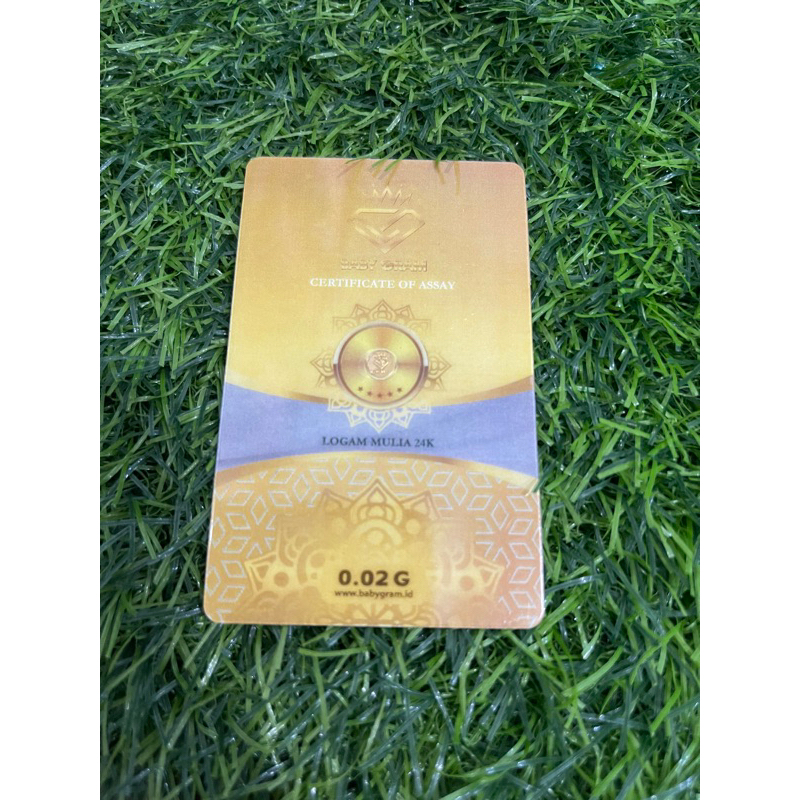 Jual Baby Gram 0,02 Gram Emas Mini Logam Mulia 24 Karat Jaminan Asli ...