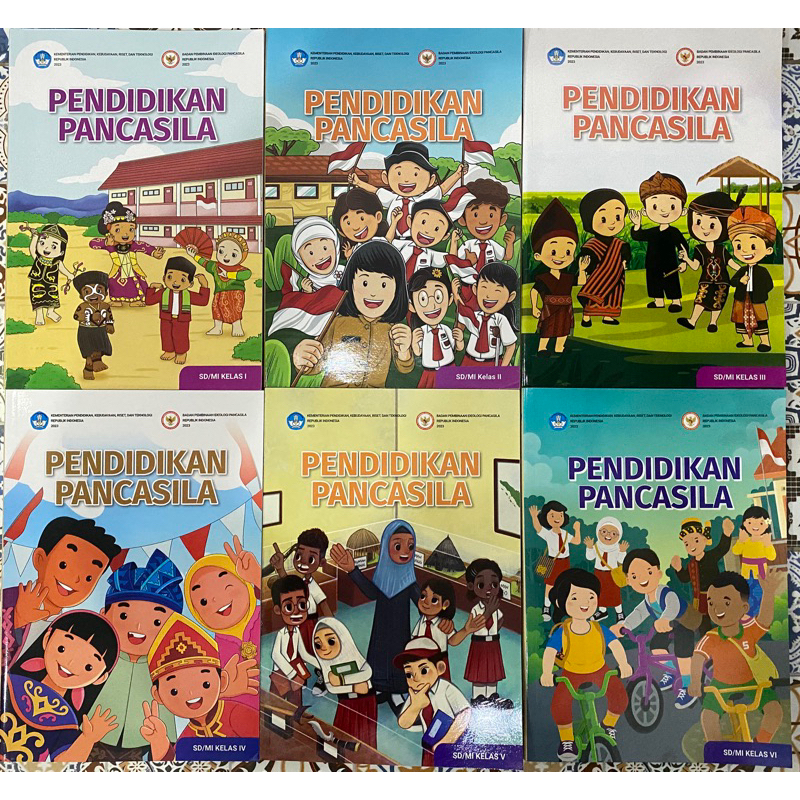 Jual buku pendidikan Pancasila BPIP kelas 1 - 6 SD kurikulum merdeka | Shopee Indonesia
