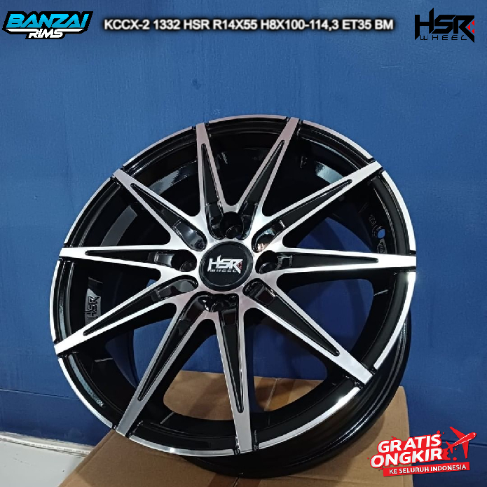 Jual Velg Mobil Racing Tipe HSR KCCX-2 Ring 14 Pelek Mobil Agya Calya Sigra Brio Avanza Xenia ...