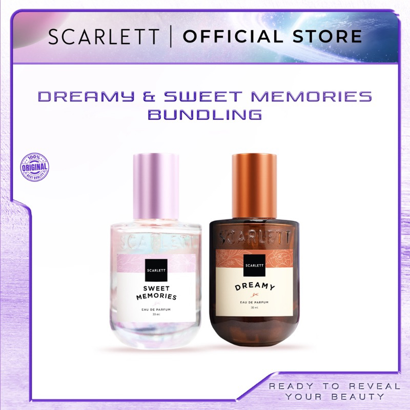 Jual SCARLETT Parfum / Dreamy / Sweet Memoris / 30ml | Shopee Indonesia