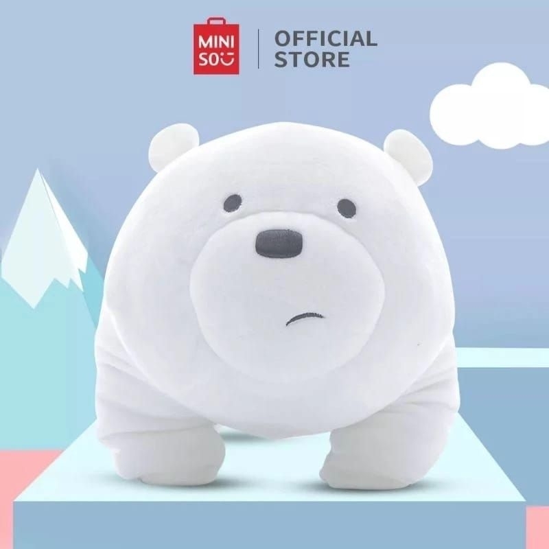 Jual MINISO BONEKA WE BARE BEARS ICE BEAR 38CM | Shopee Indonesia