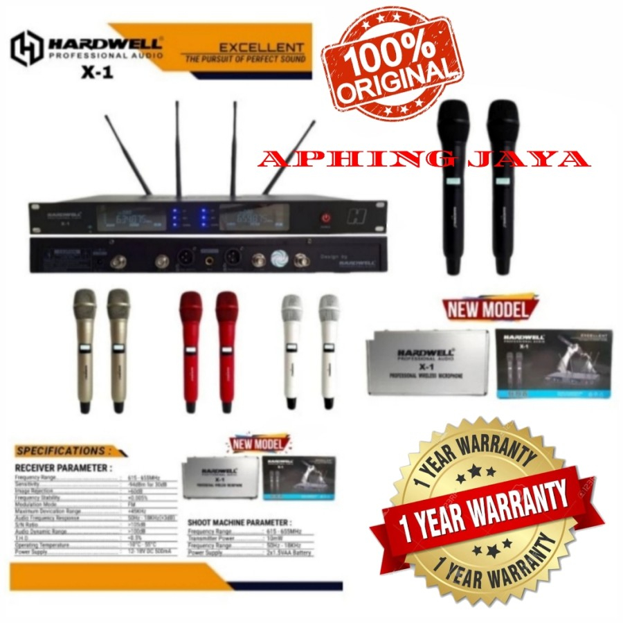 Jual Mic Wireless Hardwell X1 Handheld HARDWELL X-1 Original Best ...