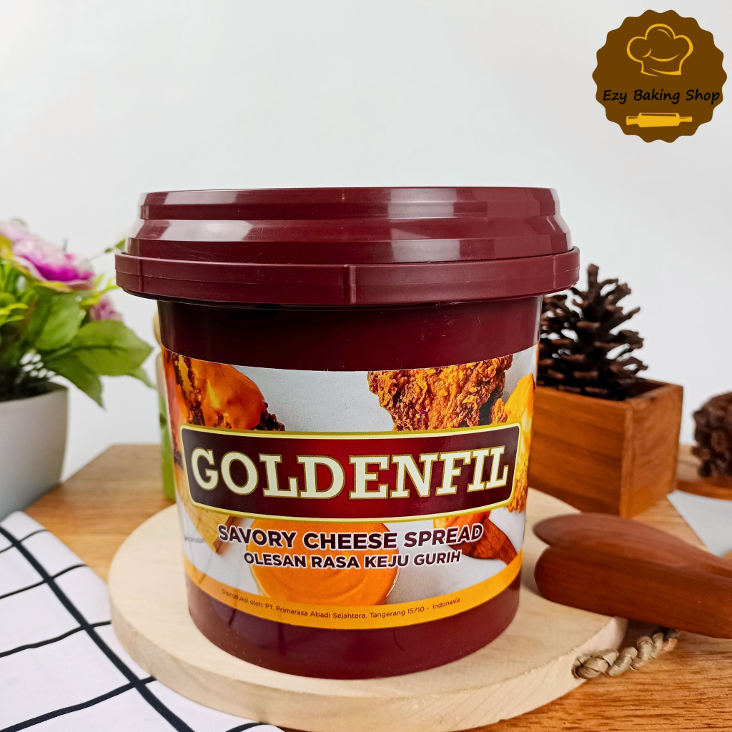 Jual SELAI GOLDENFIL SAVORY CHEESE SPREAD 1KG / SELAI ROTI | Shopee ...