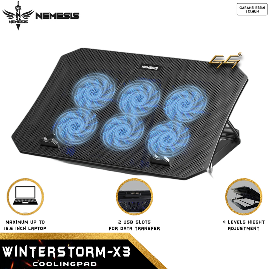 Jual NYK Nemesis Winterstorm X3 X-3 X 3 Coolingpad Cooling Pad Laptop ...