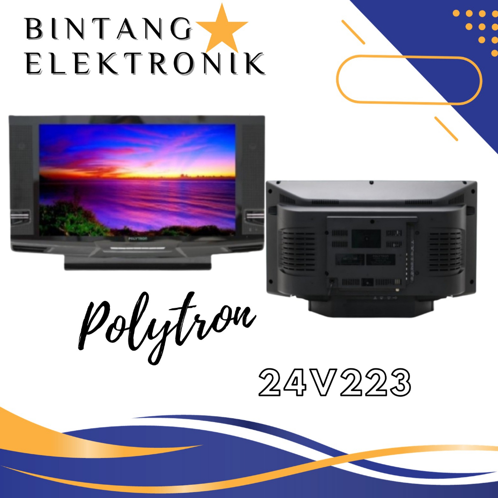 Jual POLYTRON LED TV 24 Inch 24v223 Super Bass New Look Digital ...
