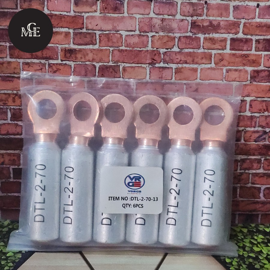 Jual skun bimetal AL-CU fort DTL2-70-13 scun DTL-2 70mm-M13 CABLE LUG | Shopee Indonesia