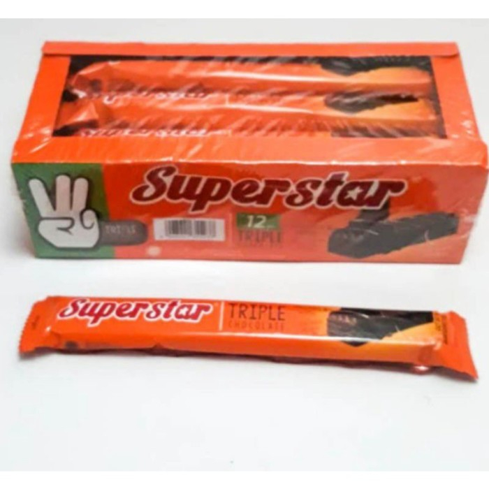 Jual Makanan anak Snack wafer coklat Super star Mayora ISI 20 | Shopee ...