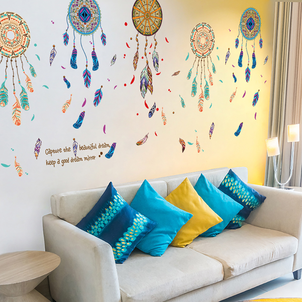Jual sticker dinding aesthetic bahan plastik vinyl transparan 90cm X 60 ...