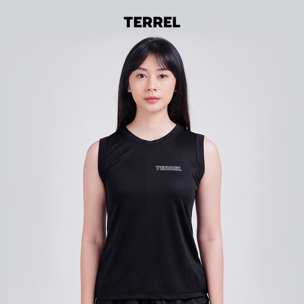 Jual Terrel sportswear Basic Tanktop Black Women sleeveless baju atasan tanpa lengan kaos ...