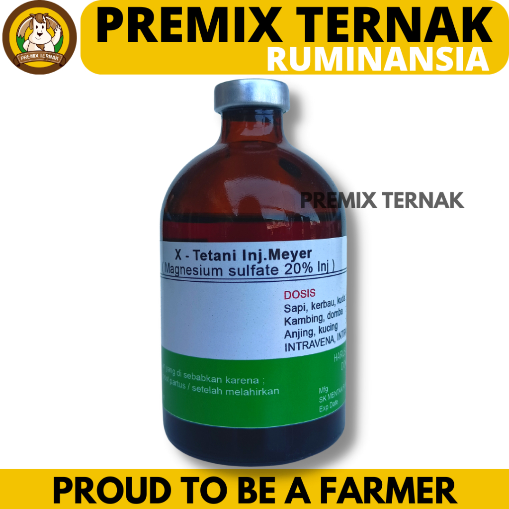 Jual X TETANI INJ 100ML MEYER - Obat Kejang Otot Pada Hewan Keracunan ...
