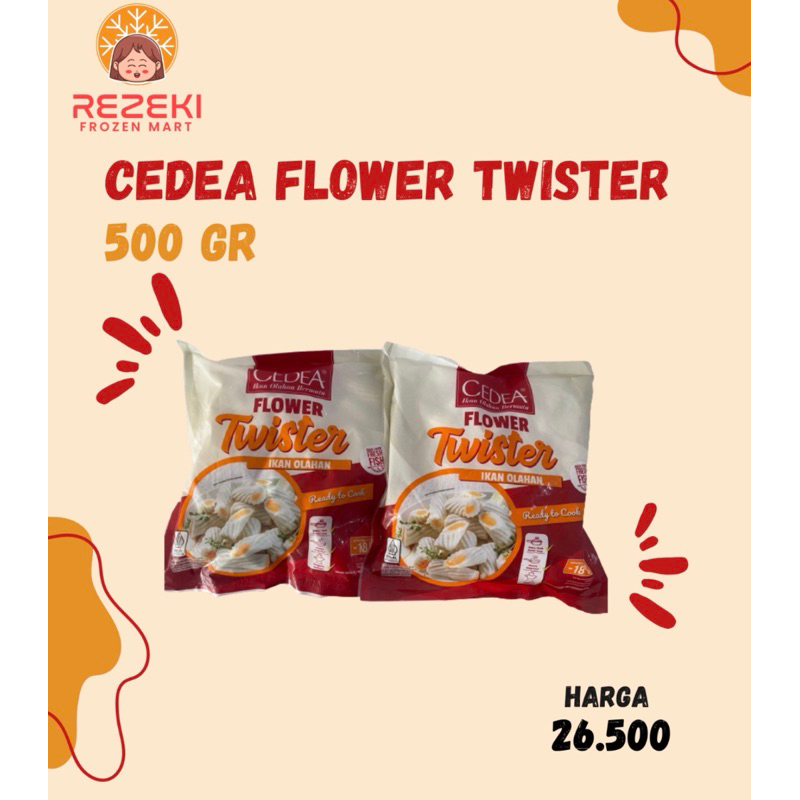 Jual Cedea Flower Twister 500 Gr | Ikan Olahan Isi 33 Pcs | Frozen Food ...
