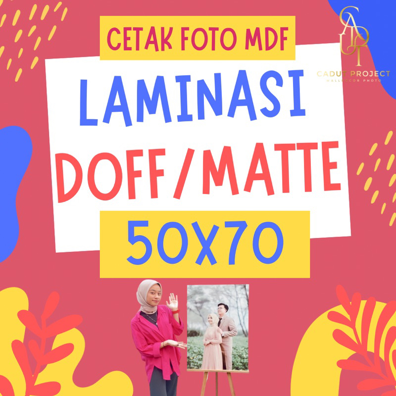Jual Cetak Foto Laminasi Doff / Matte 50x70 / 20R / frame block / Mdf ...