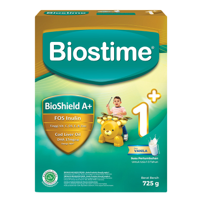 Jual Biostime 1+ Susu Bubuk Formula Pertumbuhan 1 - 3 Tahun Vanila 725 ...